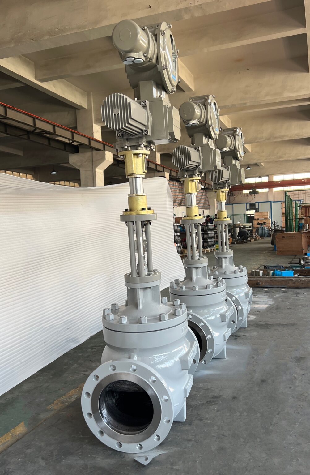 DN200 Motorized Globe Type Control Valves | THINKTANK