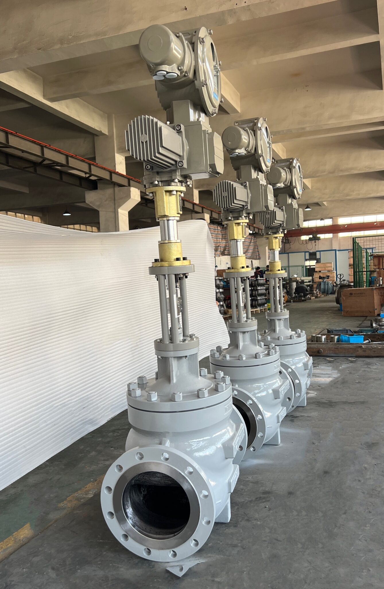 DN200 Motorized Globe Type Control Valves | THINKTANK