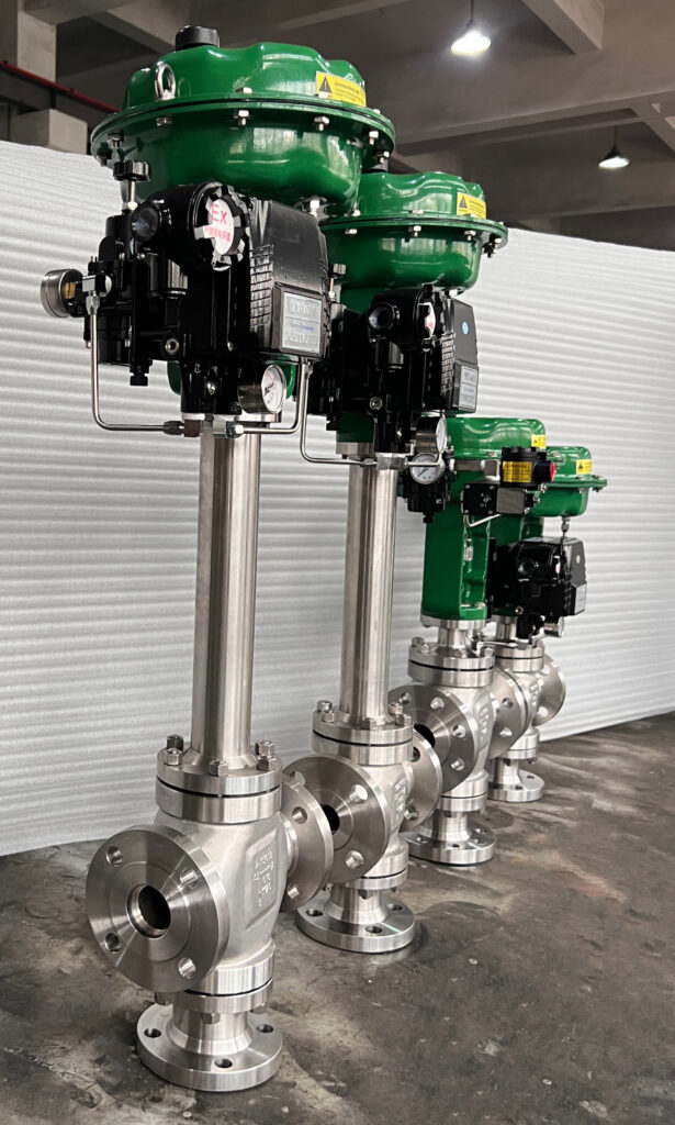 DN40 300LB Pneumatic 3-way Globe Control Valve Bellows Bonnet | THINKTANK