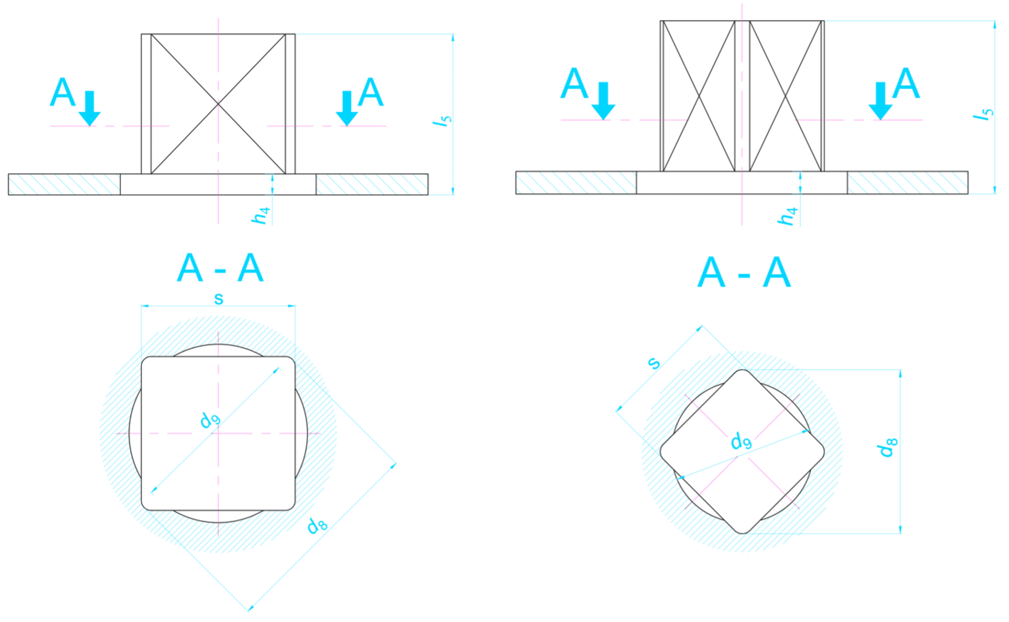 ISO 5211 Mounted Flange Dimensions | THINKTANK