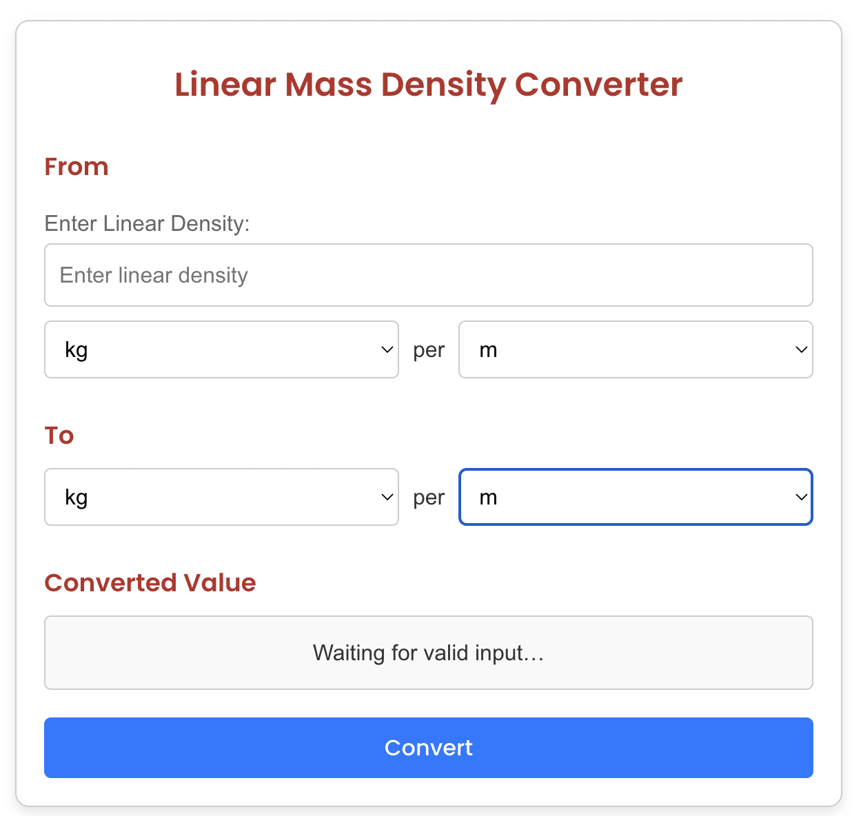 Density Converter & Calculator – THINKTANK