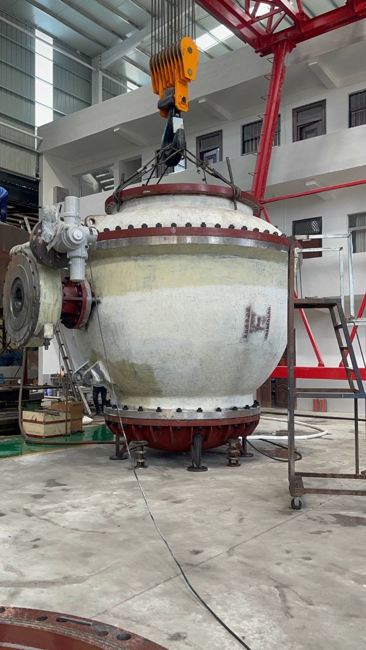 THINKTANK Successfully Delivers DN2200 Electric Actuated Hemispherical ...