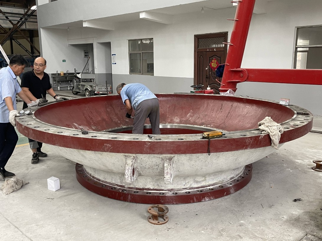 THINKTANK Successfully Delivers DN2200 Electric Actuated Hemispherical ...