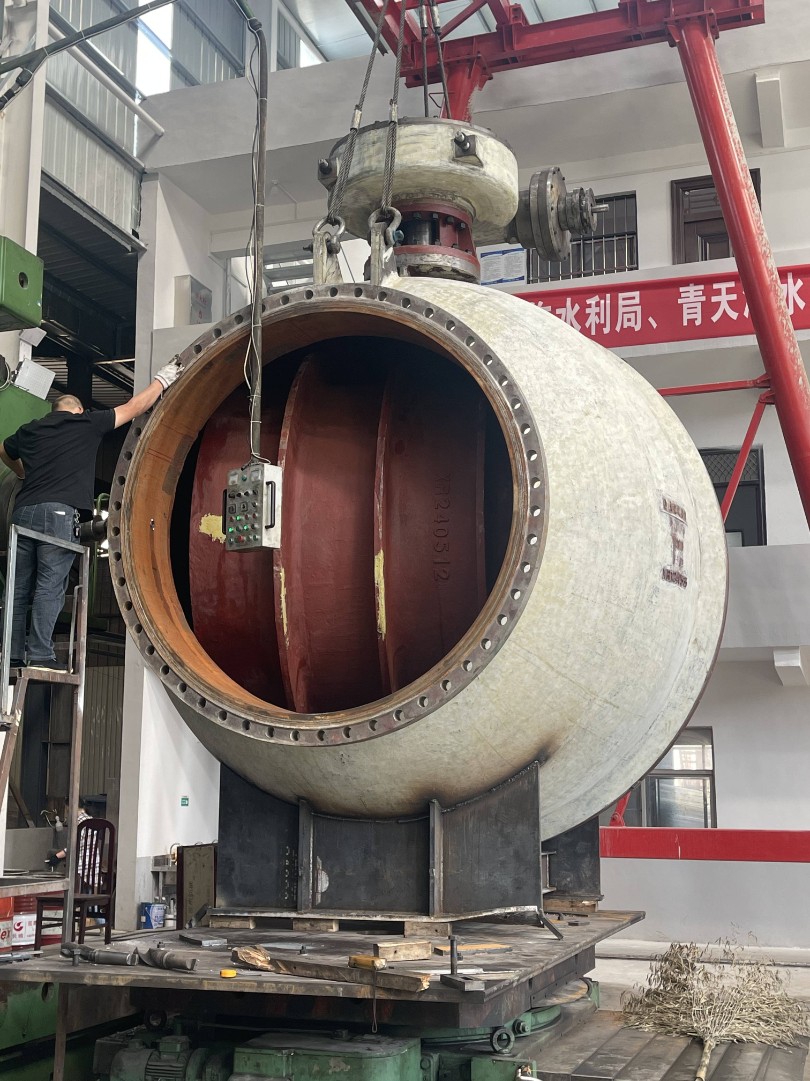 THINKTANK Successfully Delivers DN2200 Electric Actuated Hemispherical ...