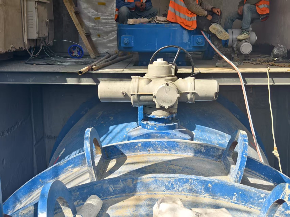 THINKTANK Successfully Delivers DN2200 Electric Actuated Hemispherical ...